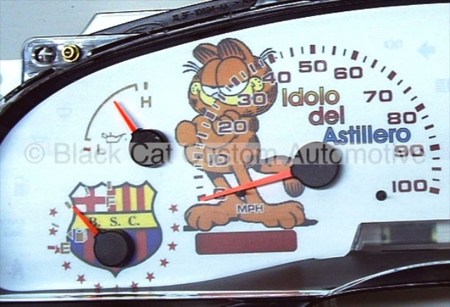 Black Cat Custom Automotive - Custom Design Gauge Faces